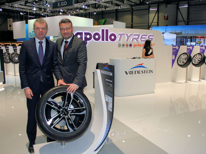 Apollo Vredestein präsentiert sich in Genf als „ein Premiumunternehmen ...