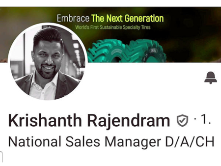 Krishanth Rajendram jetzt National Sales Manager DACH bei GRI | Reifenpresse.de